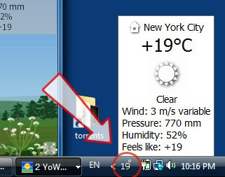 YoWindow – Beautiful weather reports on desktop or screensaver